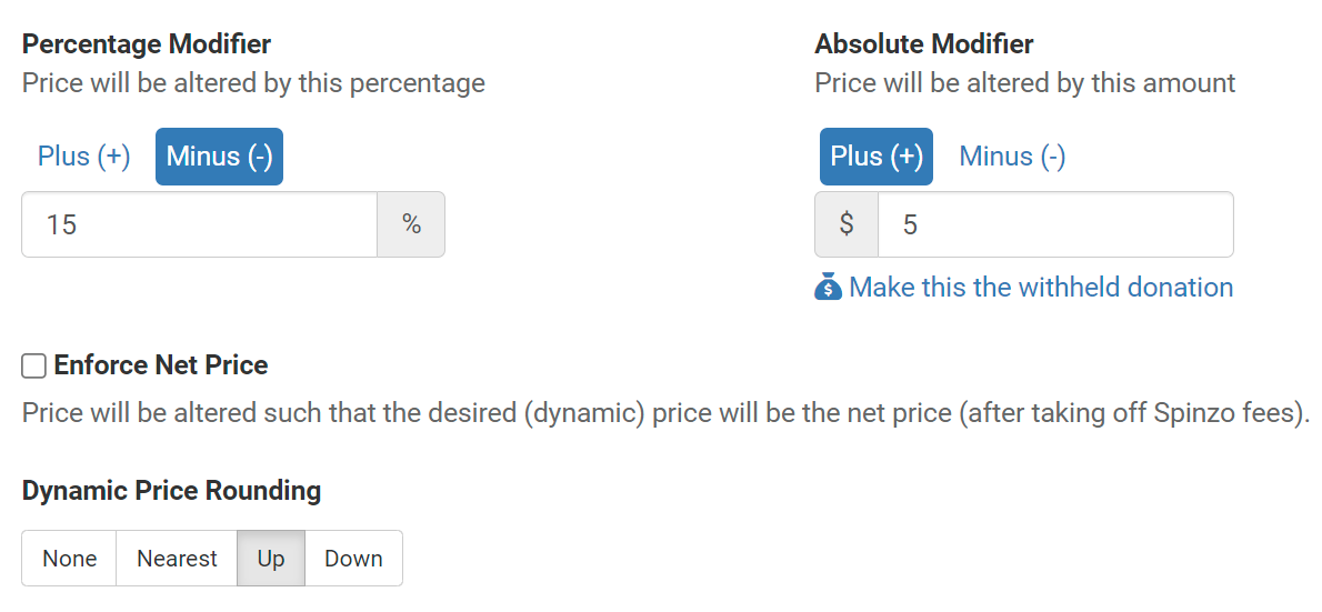 Flexible Pricing and Fundraising | Spinzo