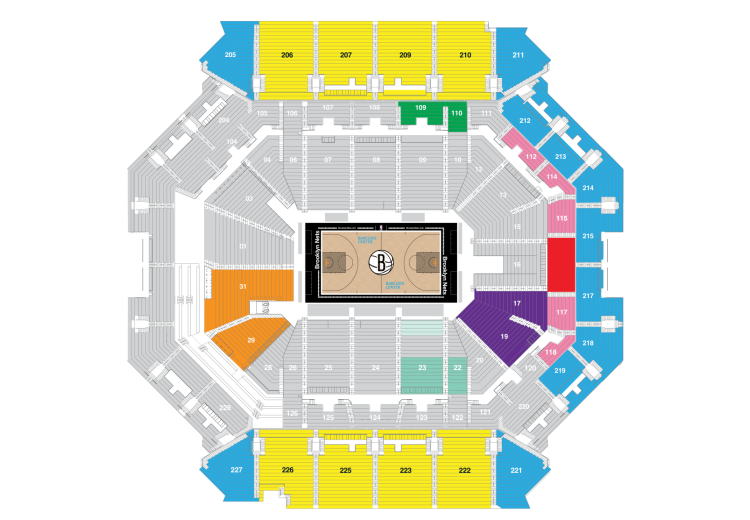 Barclays Center Basketball Seating Chart