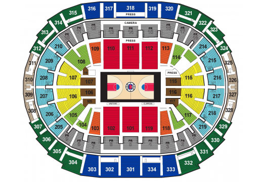 Clippers Seating Chart Lower Baseline | Cabinets Matttroy